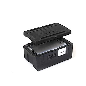 Metro MightyLite ML180 Cooler and Top Loader Food Carrier, 3 Pan Capacity (Black)