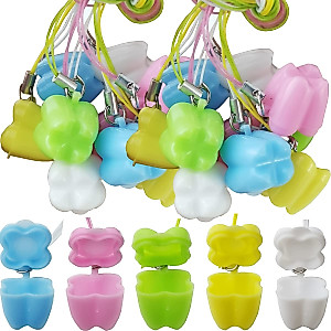 GXXMEI 30PCS Lost Teeth Saver Necklace Organizer for Lost Teeth Lovely Baby Milk Tooth Fairy Storage Box Nice Child Teeth Keepsake Holder Children Teeth Save Box