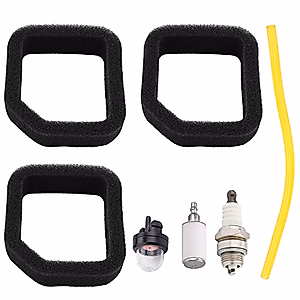 5687301 560873001 Air Filter with Primer Bulb Fuel Filter for Ryobi Homelite String Trimmer Leaf Blower 901590001 Tune Up Kit