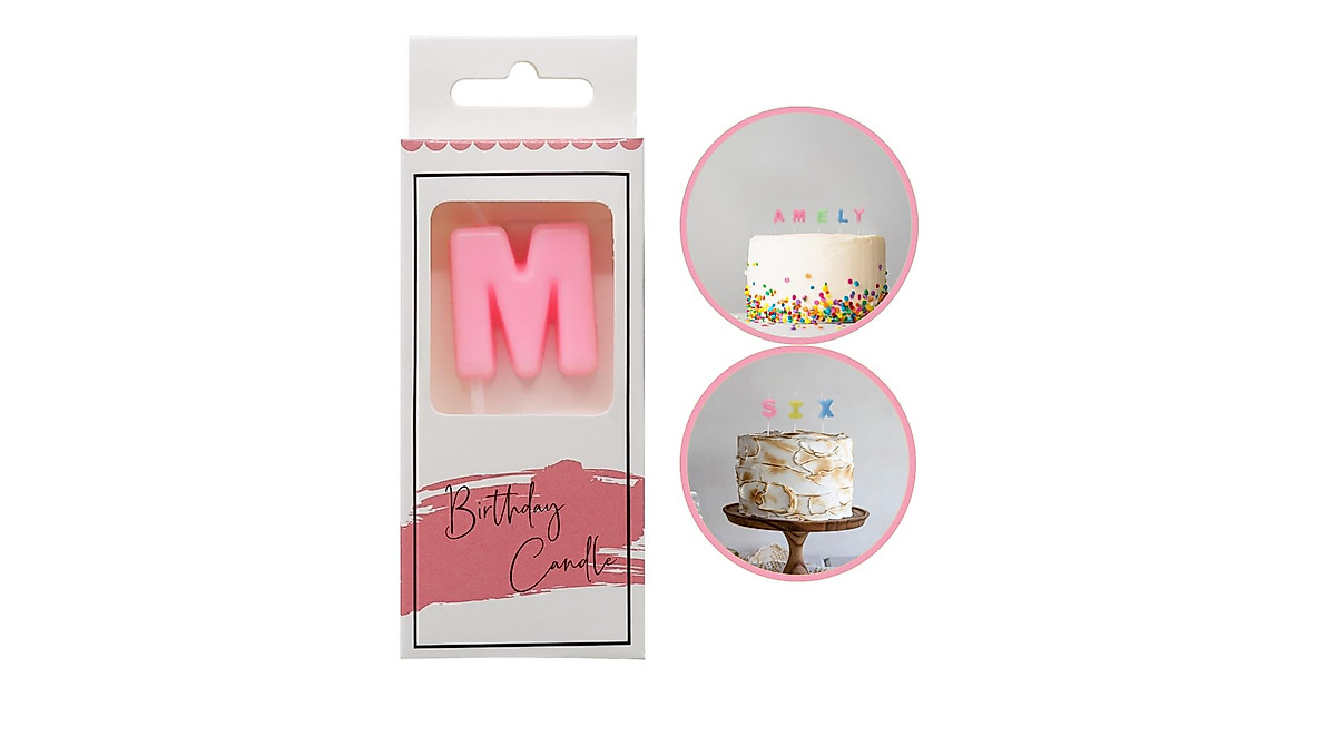Personalized Birthday Candle Letters for Joyful Celebrations