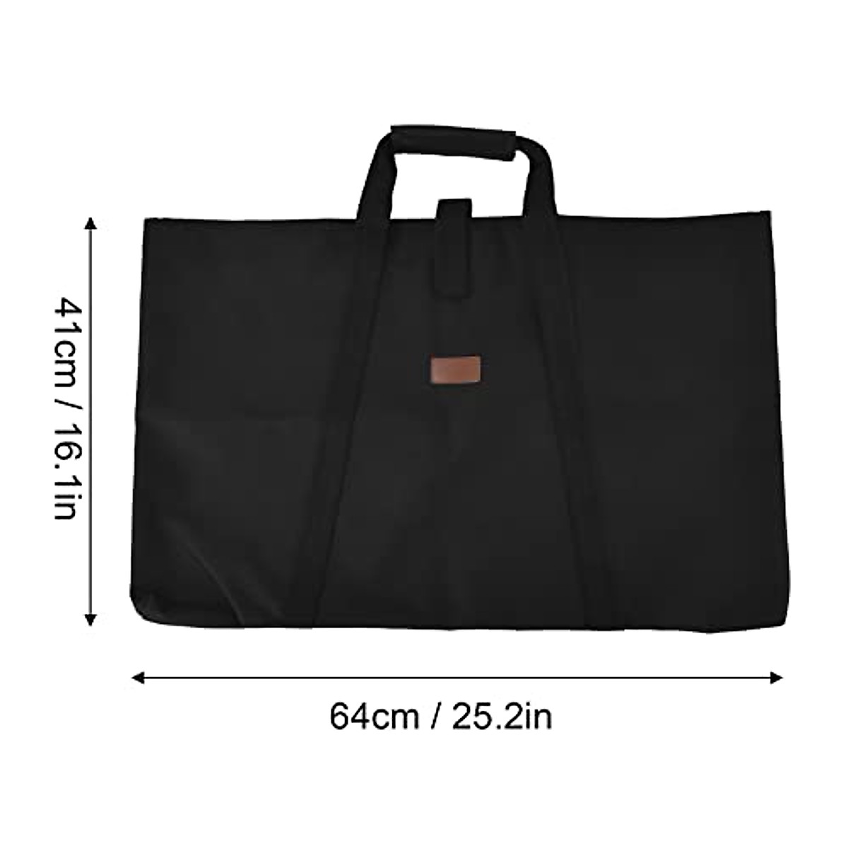 Watris Veiyi Black Folding Tables Storage Bags, Sponge Interlayer Waterproof Oxford Cloth Outdoor Multifunctional Carrying Bag for Picnic