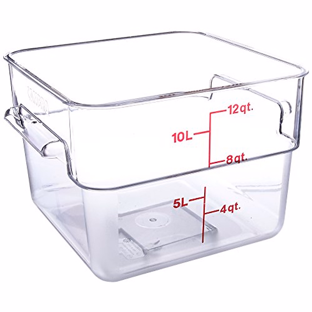 Cambro 12SFSCW135 Camwear Polycarbonate Square Food Storage container, 12 Quart