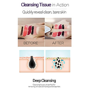 Epielle Gentle Skin Cleansing Wipes, 6 pack of 30 count each of Vitamin C, Cucumber, Aloe Vera, Collagen&Vitamin E, Green Tea, and Argan, Alcohol-Free, Hypoallergenic, Natural Extracts, Oily Skin.