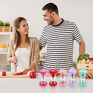 13 Pcs Sand Timer 5.12 Inch Hourglass Timer 30 Second, 1/2/3/5/8/10/15/20/25/30/40/60 Minutes Colorful Sand Watch for Kids Acrylic Covered Clock Sandglass Timer for Classroom, Home, Kitchen