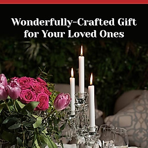 Tapered Candles - 80 Bulk Set of 6” Candle Sticks - 5 Hours Clean, Long-Burning White Candlesticks - Dripless Unscented Candles & Hand-Dipped Tall Candles for Dinners - White Taper Candles by PARNOO