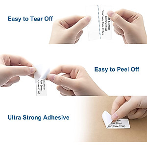 POLONO Genuine 3" x 1" Direct Thermal Label, Self-Adhesive Address Shipping Thermal Label, Barcodes, Address Postage Labels Compatible with POLONO PL60 and PL70E Label Printer (1000 Labels)