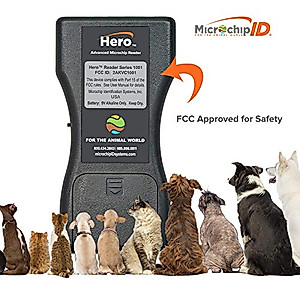 Hero Pet Microchip Reader, Bluetooth, Includes Case and Test Chip