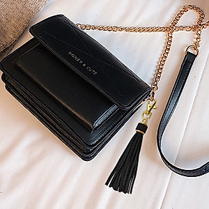 PAMIR TONG 5.9'' 15pcs PU Leather Tassel for Purse With Golden Metal Caps Lobster Swivel Keychain Tassels For Handbag Phone Car Key Jewelry DIY Crafts Jewelry Making GD189