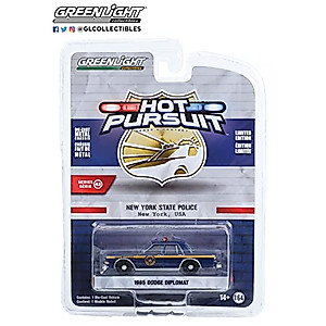 Greenlight 43000-A Hot Pursuit Series 42 - 1985 Dodge Diplomat - New York State Police State Trooper 1:64 Scale Diecast