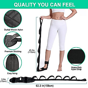 Mercase Plantar Fasciitis Night Splint Set, Planters Facetious Relief Kit with Night Splint for Men Women+Foot and Calf Stretcher Relief Plantar Fasciitis, Foot Drop, Achilles Tendonitis, Day&Night