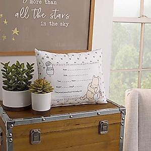 Disney Winnie The Pooh Decorative Keepsake Pillow – Personalized Birth Pillow