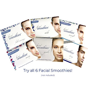 Smoothies Silicone Gentle Wrinkle Patches – Facial Patches for Forehead, Elevens, Crows Feet, and Lip Lines, 56 Count per Box – Made in the USA