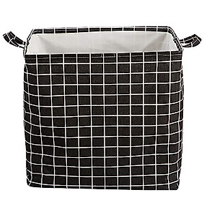 100L Clothes Storage Bag Large Capacity Organizer with Handle, Moisture Proof Linen Fabric Foldable Storage Bins for Comforters, Blankets, Pillows