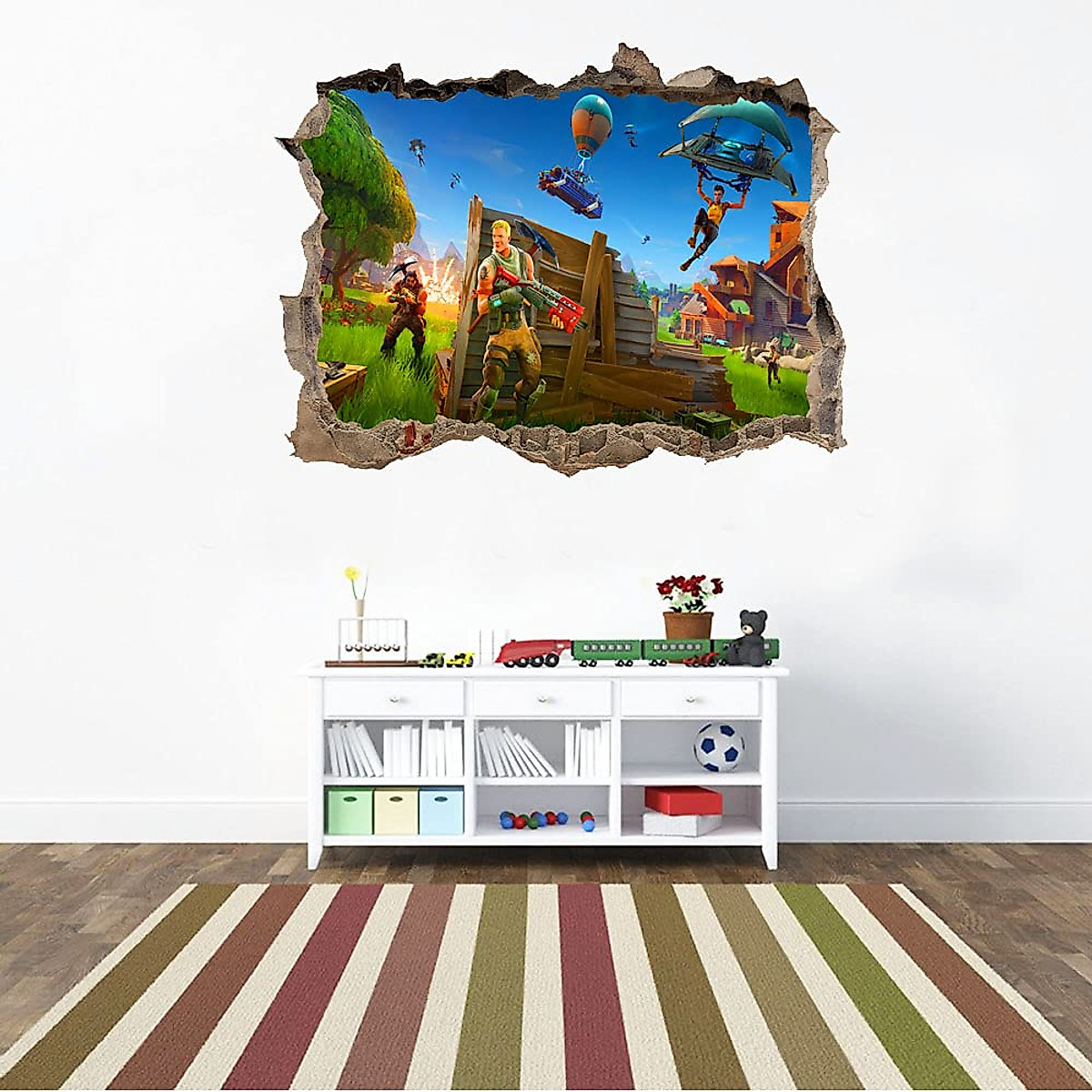 Large Game Wall Decal Game Wall Stickers Wall Decor Peel, Game Stick Poster Decals,for Gamer Bedroom Playroom Decor for Teen Kids Boys Bedroom Playroom Home Decoration Wallpaper