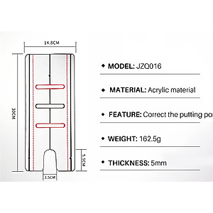 Upgrade Golf Putting Mirror, Portable Putting Aid, Professional Golf Training Equipment, Golf Training Aid, Golf Trainer, Putting Mirror Training Aid for Golf, Putting Trainer, with a Black Golf Towel
