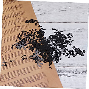 Ciieeo 1 Pack Music Theme Party Decoration White Stickers Music Notes Table Scatter Music Confetti Table Confetti Bridal Shower Glitter Confetti Sprinkles Birthday Christmas Ceiling Baby