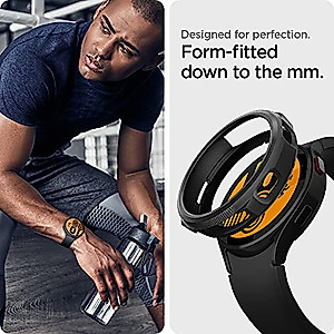 Spigen Liquid Air Armor Designed for Samsung Galaxy Watch 5, Galaxy Watch 4 Case 40mm (2022/2021) - Matte Black