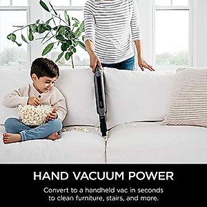 Shark WS632 WANDVAC System Ultra-Lightweight Powerful Cordless Stick Vacuum with Boost Mode, Charging Dock, Slate Grey