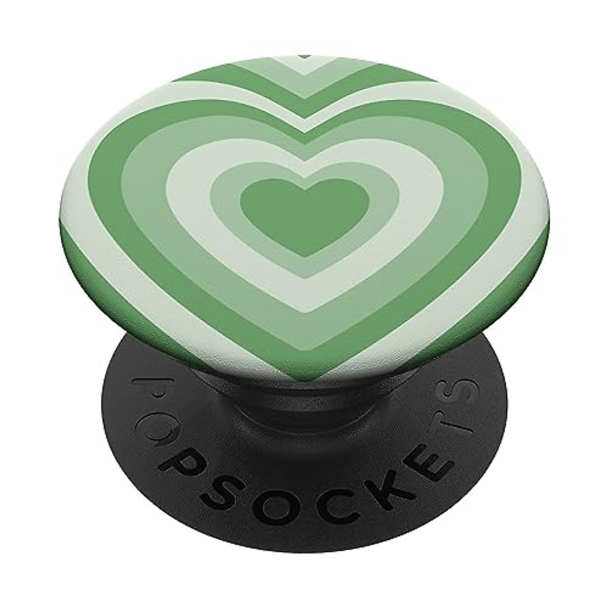 Cute Latte Lover Sage Green Coffee Heart Pastel Latte PopSockets Standard PopGrip