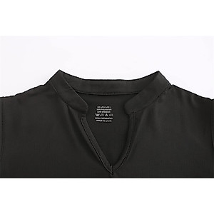 TrendiMax Women's 2 Pack Golf Shirts Sleeveless V Neck Tennis Polo Shirt Quick Dry Athletic Workout Tank Tops