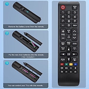 Oarrod 【Pack of 2】 Replacement Remote only for All Roku TVs, Compatible for TCL Roku/Hisense Roku/Onn Roku/Sharp Roku/Philips Roku Series Smart TVs (Not for Roku Stick, Box, Premiere and Players)