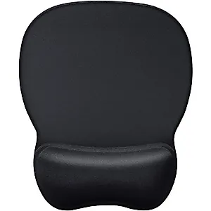 MROCO Ergonomic Mouse Pad with Wrist Support Gel Mouse Pad with Wrist Rest, Comfortable Computer Mouse Pad for Laptop, Pain Relief Mousepad with Non-slip PU Base for Office & Home, 9.4 x 8.1 in, Black