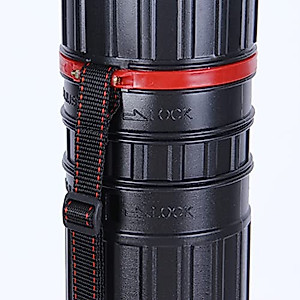 ULTNICE Plastic Multi- Functional Portable Extendable Tubes Extendable Poster Tubes Storage Tube for Document Paper Documents Blueprints Drawings and Art (Black Size XS)