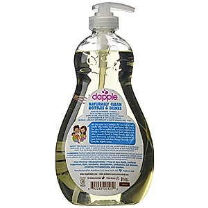 Dapple Baby Bottle & Dish Liquid - Fragrance Free, 16.9 Fl Oz (Pack of 2)
