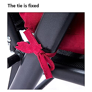 HERMJ Patio Lounge Chair Cushion Rocking Chair Sofa Cushion,Non Skid Slip Backed Set of Upper and Lower with Ties,2 Piece Thick Mat for Office Car Dining Room Kitchen Outdoor/Indoor