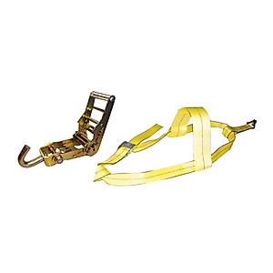Erickson 58522 Adjustable Ratchet Yellow Tire Strap with J Hooks
