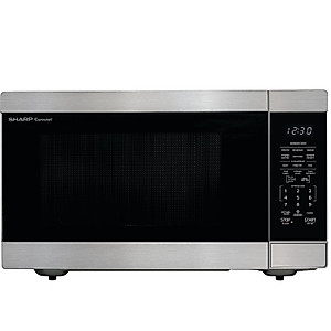 SHARP ZSMC2266HS Oven with Removable 16.5" Carousel Turntable, Cubic Feet, 1200 Watt Countertop Microwave, 2.2 CuFt, Stainless Steel