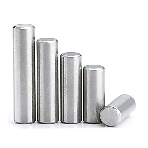 Boxonly 5 PCS M5x5mm Dowel Pins 304 Stainless Steel Cylindrical Pin Pegs Support Shelves Fasten Elements GB119 Fixed Pin Shaft