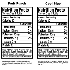 Gatorade Thirst Quencher, Fruit Punch and Cool Blue Variety Pack, 12 Ounce (Pack of 24)