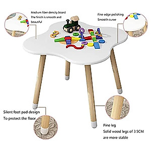Walnut Wooden Child Desk Chair Set Child Desk Activity Table Study Desk Painting Book Gift Child Dinner Table/Baby Picnic Table