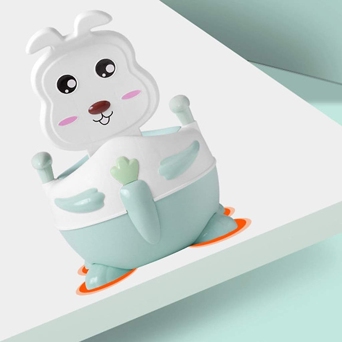 ZYSWP Cartoon Children Toilet, Trainer Chair Soft Splash-Proof Padded Training Seat for Children 1-7 Years Old,Easy Clean