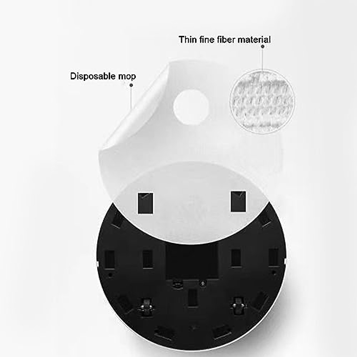 BARASH Household Robotic Vacuums, Robotic Vacuum Cleaner, Wet Sweeping Cleaner Robotic Vacuum, Mopping Robot, Mini Floor Vacuum Robot, Marble Tile Sweeper for Daily Home Cleaning, Bathroom, Bedroom