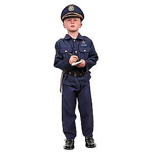 Kangaroo Deluxe Police Costume For Kids I Police Accessories Play Set I 15 Pcs Role Play Cop Costume & Dressup