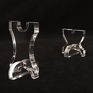 HHUXIUE Knife Display Stand knife stand Plexiglass tabletop Knife collectible knife display stand Kitchen Small Knife Holder Single Knife Rustic Cabin Home Decor (1 pack)