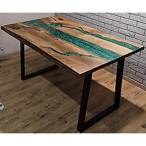 Epoxy Table, Epoxy Resin River Table, Live Edge Wooden Table, Natural Wood,Dining table, Natural Epoxy Table, Resin Table