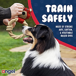 Angel Pet Supplies Bear Natural Rope Dog Toy | Handmade & Durable Dog Toys | Interactive Play & Mental Stimulation | Handmade Puppy Toys and Dog Toys