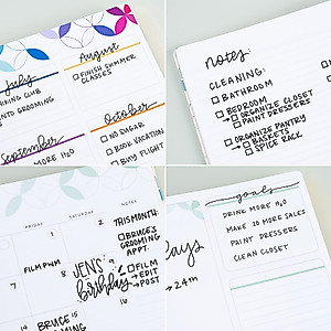 Erin Condren 8" x 10" 12 Month Soft Bound Life Planner - Mid Century Circles Cover + Mid Century Circles Interior Pages. Undated Horizontal Weekly and Monthly Agenda