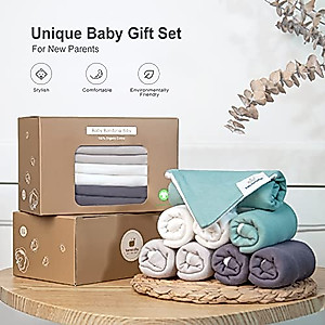 Termichy Baby Bandana Drool Bibs - 8Pack Organic Cotton Baby Bibs for Teething & Drooling Unisex Boys Girls