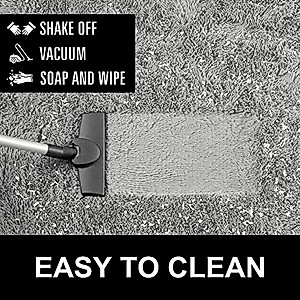 LOCHAS Fluffy Carpet Soft Gray Bedroom Rug Throw Carpets Modern Shaggy Area Rugs for Bedroom Bedside Girls Kids Children Home Decor 2.6' x 5.3'