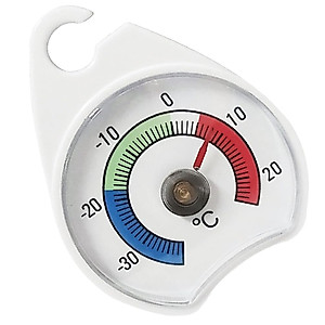 UPKOCH Refrigerator Thermometer -30~30°C/-20~80°F Fridge Large Dial Analog Thermometer with Red Indicator for Freezer Cooler Home Kitchen Restaurants