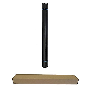 Polypropylene PP Plastic Welding Rods - 52Ft Length ，0.2"W x 0.1"H (Black)