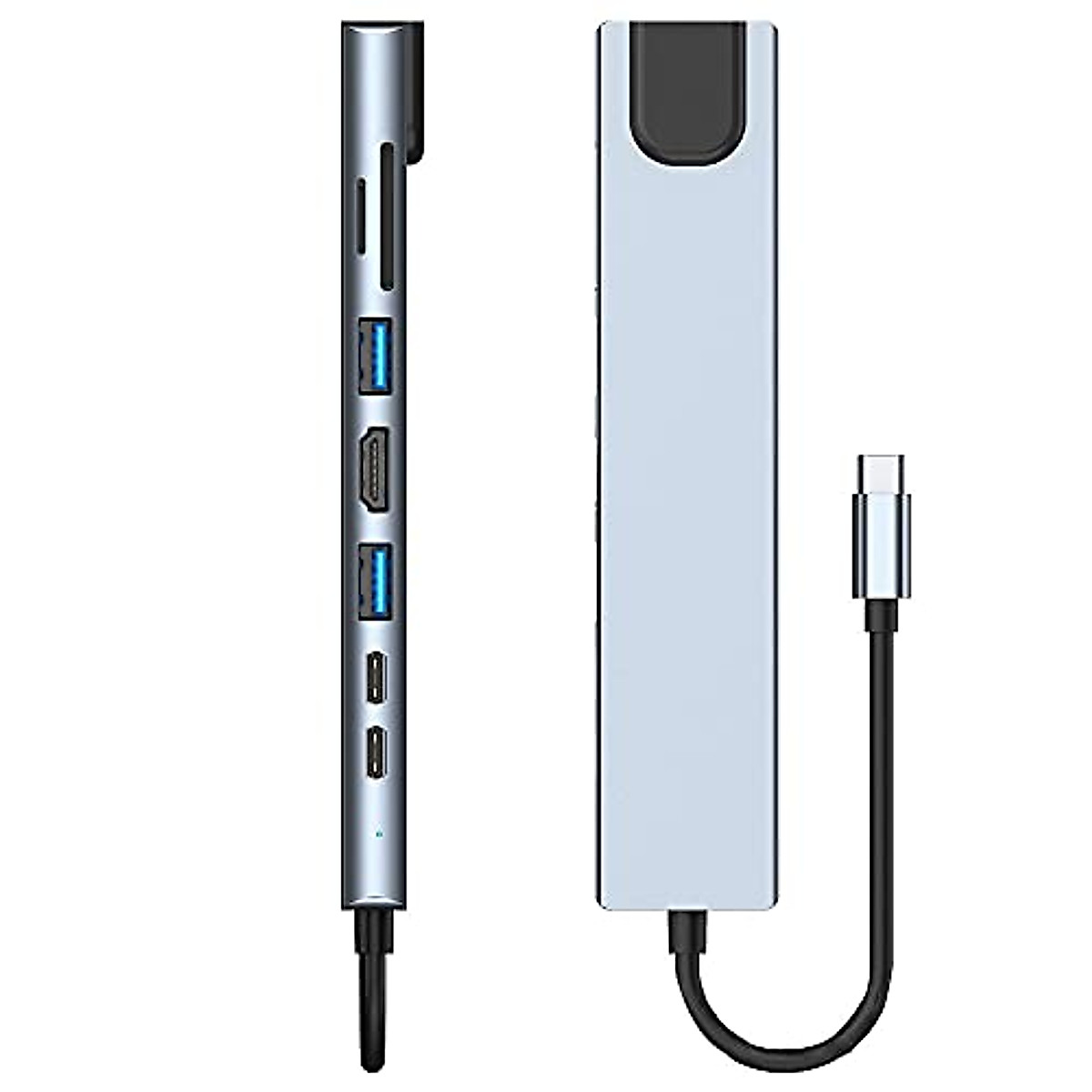 USB C Hub Type-C 3.1 to 4K HDMI-Compatible RJ45 USB SD/TF Card Reader PD Fast Charge 8-in-1 USB Dock