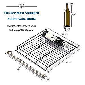 Antarctic Star Beverage Refrigerator Cooler-120 Can Mini Fridge Glass Door for Soda Beer or Wine – Glass Door Small Drink Dispenser Machine Touch Screen for Home, Office or Bar, 4.5cu.ft.…