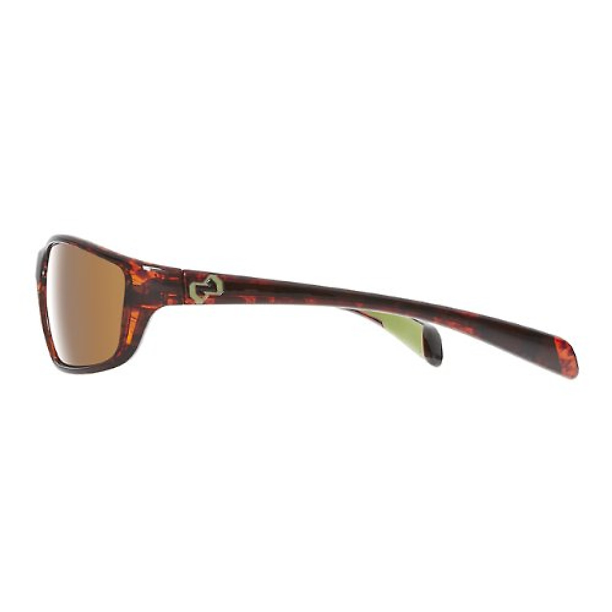 Native Eyewear Kodiak Polarized Rectangular Sunglasses, Maple Tortoise/Brown, 60 mm