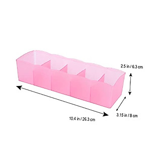 HEMOTON Square Silicone Mold Plastic Storage Box Underwear Drawer Storage Bag Household Products Panties Plastic Underwear Organizer Net Pillow Drying Mesh