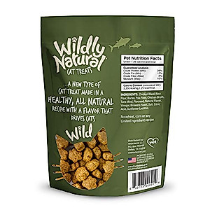 Wildly Natural Cat Treats, 2.5 Ounces, Salmon Flavor
